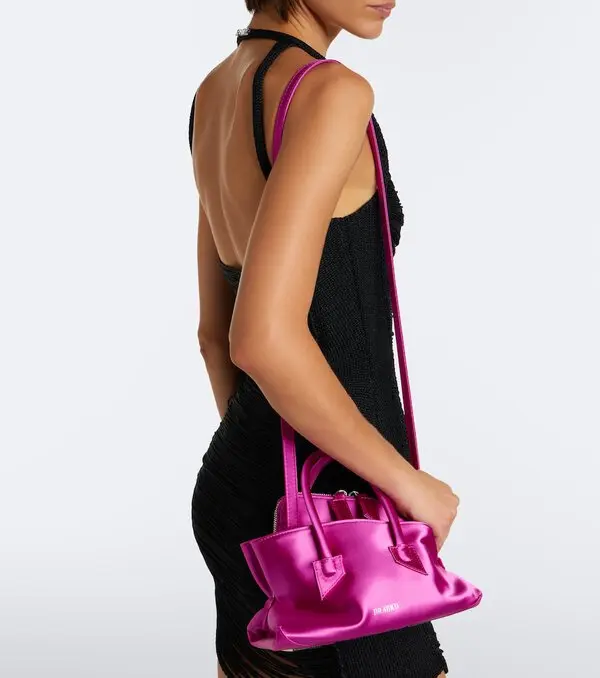 Attico La Passeggiata Mini Satin Top-handle Bag - Pink