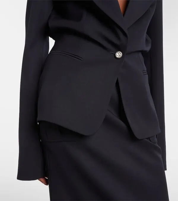 Alexander McQueen Wool Blazer - Blue