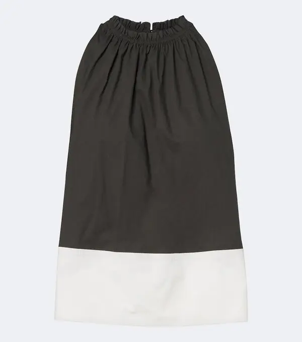 Proenza Schouler Esme' Cotton Poplin Halter Top - Green