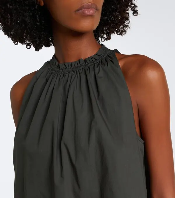 Proenza Schouler Esme' Cotton Poplin Halter Top