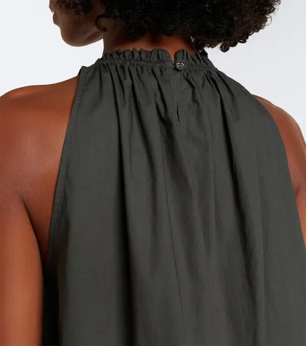 Proenza Schouler Esme' Cotton Poplin Halter Top