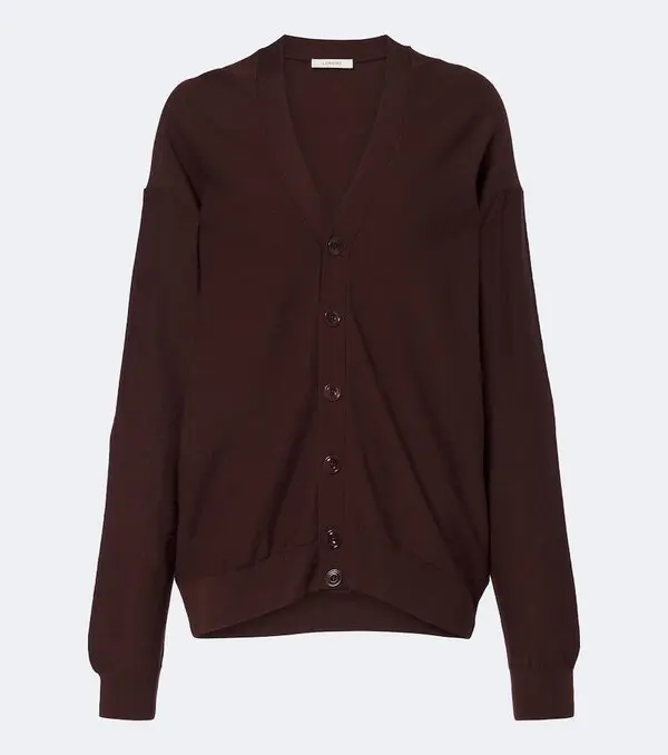 LEMAIRE Wool-blend Cardigan - Brown