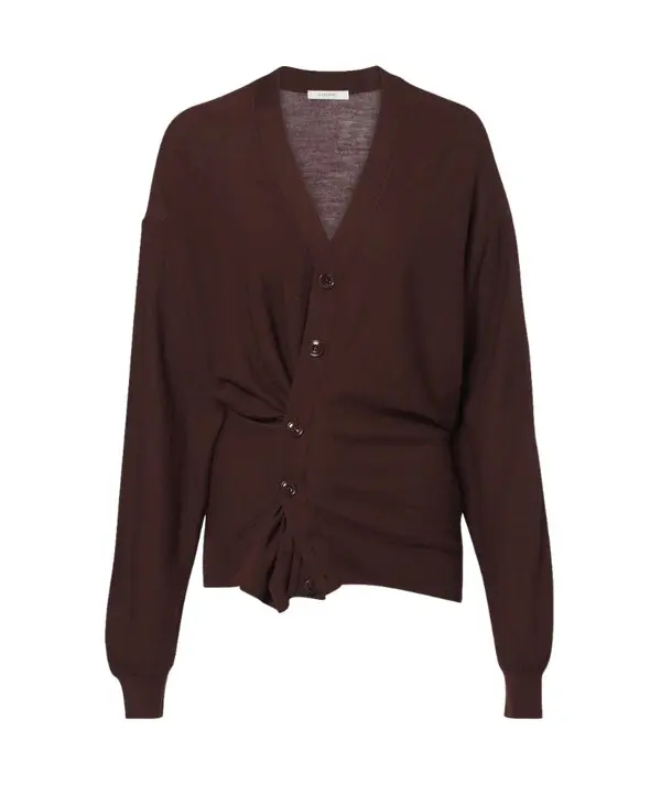 LEMAIRE Wool-blend Cardigan - Brown