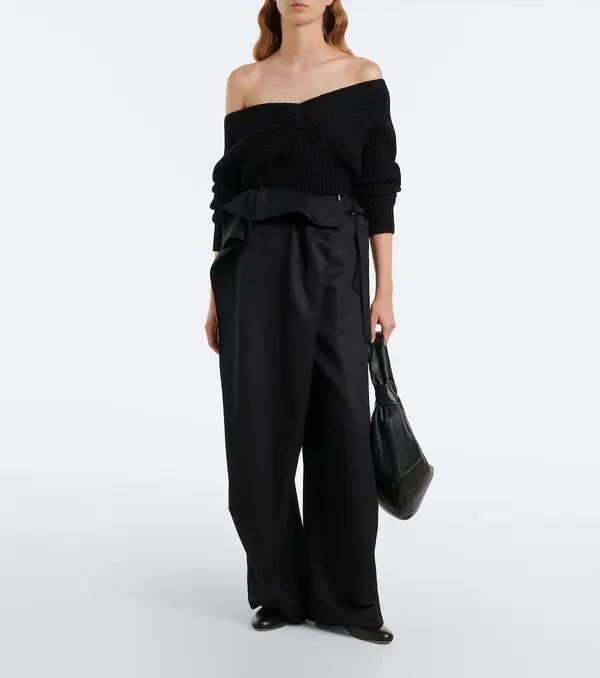 LEMAIRE Ribbed-knit Wool Sweater