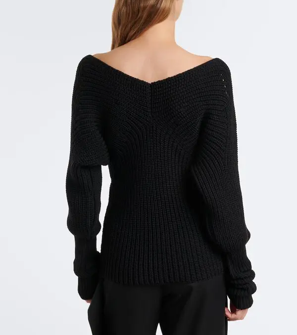 LEMAIRE Ribbed Wool Knit Sweater