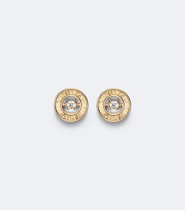 PIAGET Possession D�cor Palace 18kt Rose Earrings With Diamonds - Gold