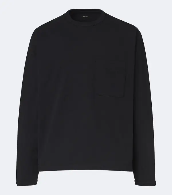 LEMAIRE Cotton Jersey T-shirt - Black