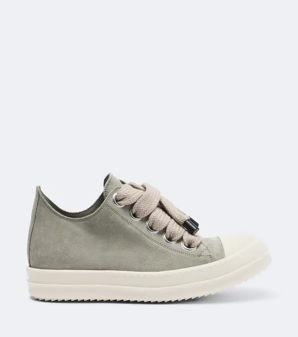 Rick Owens Jumbolace Suede Sneakers - Grey