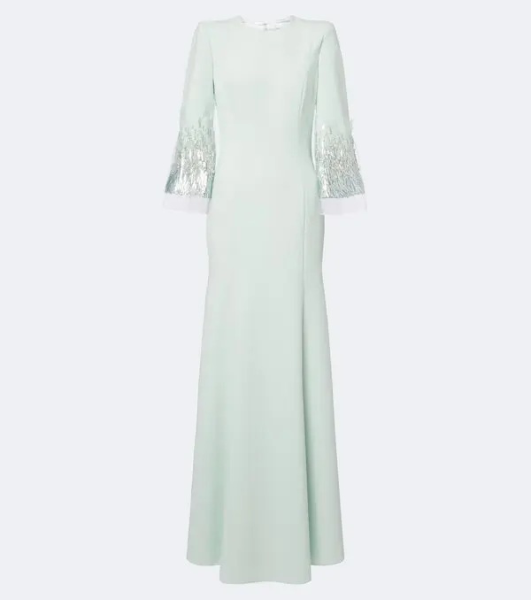 Jenny Packham Anita Embellished Gown - Blue