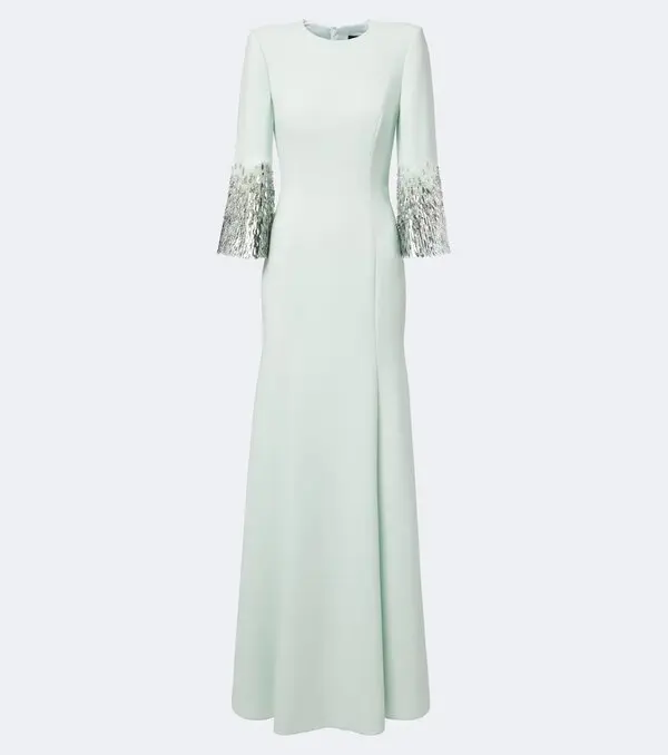 Jenny Packham Anita Embellished Gown - Blue