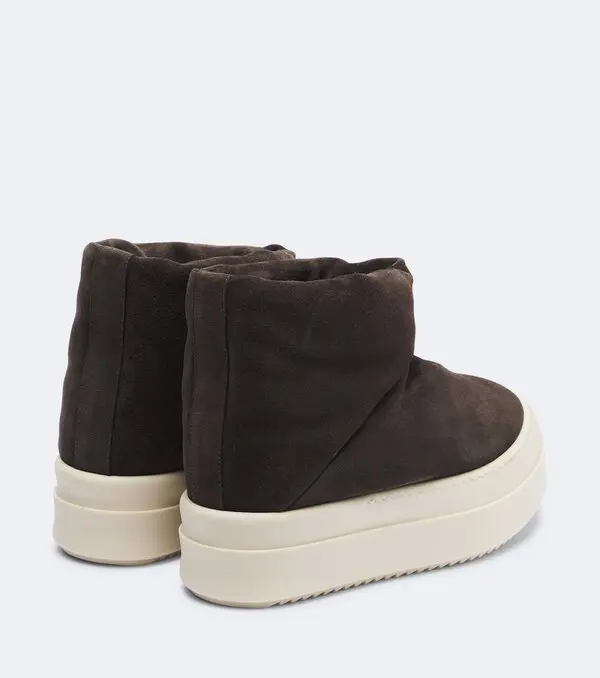 Rick Owens Mega Bumper Suede Ankle Boots