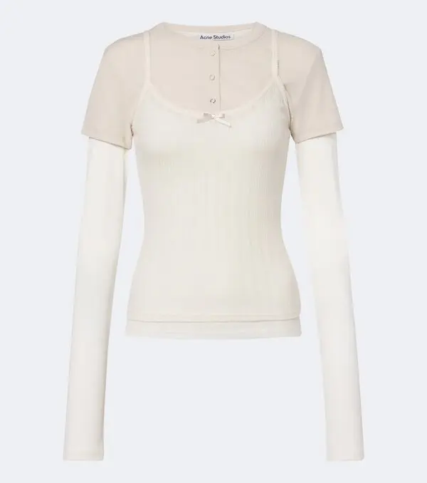 Acne Studios Layered Jersey Top