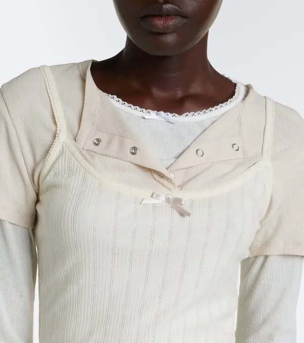 Acne Studios Layered Jersey Top