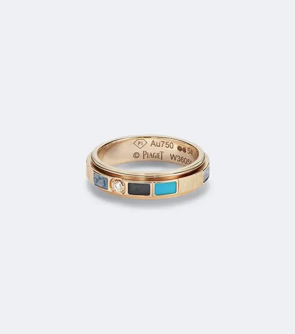 PIAGET Possession Vibrant Palace 18kt Rose Ring With Gemstones - Gold