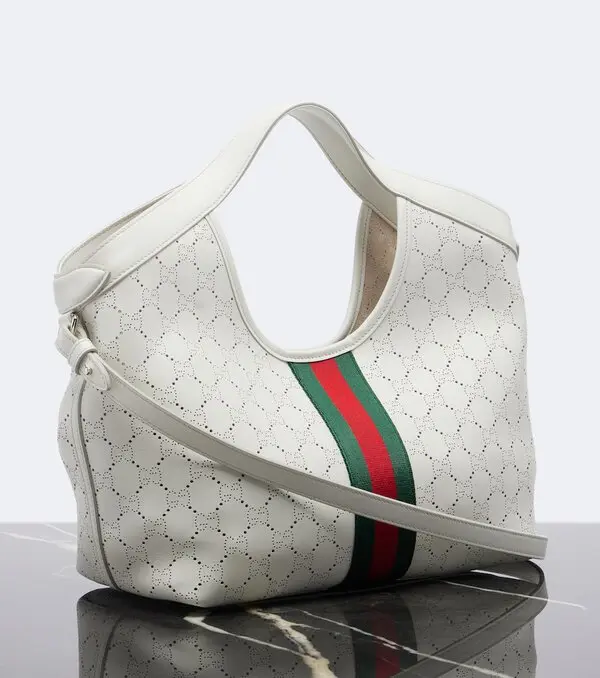 Gucci Giglio Small Leather Tote Bag
