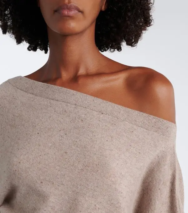 Altuzarra Paxi Asymmetric Cashmere Sweater - Brown