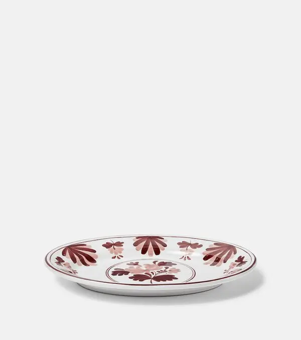 CABANA Blossom Ceramic Platter - Brown