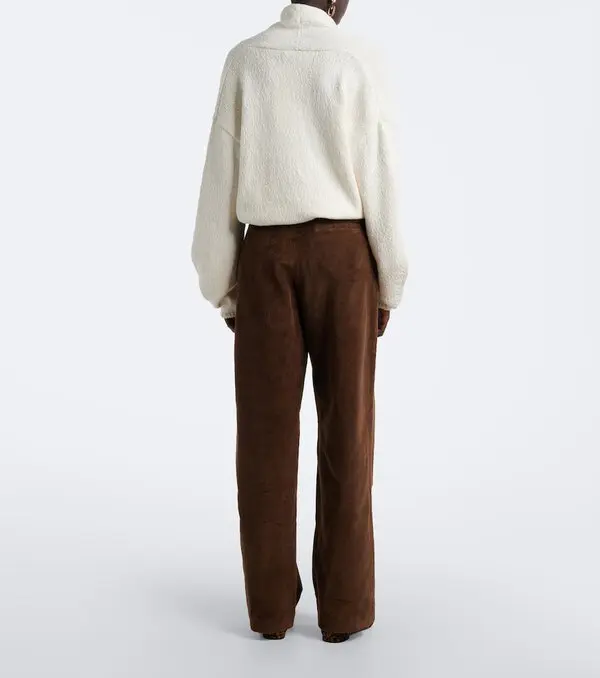 AYA MUSE Chocolate Corduroy Wide-leg Pants