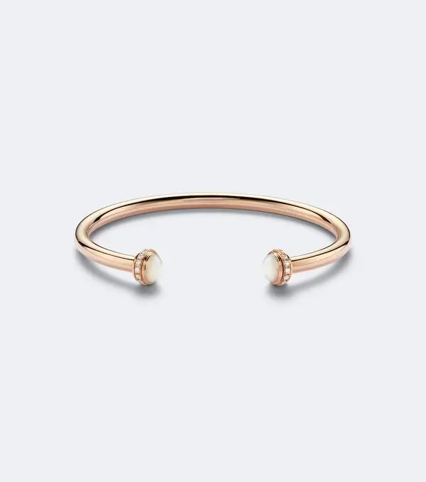 PIAGET Posession 18kt Rose Cuff Bracelet With Mother-of-pearl And Diamonds - Gold