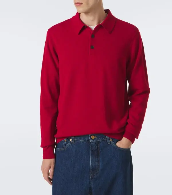 Sunspel Cashmere Polo Sweater