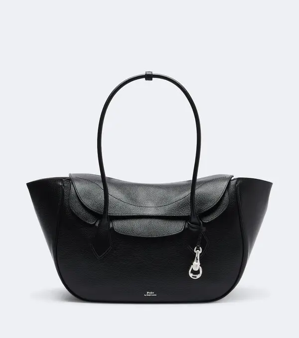 Polo Ralph Lauren Blaze Leather Shoulder Bag - Black