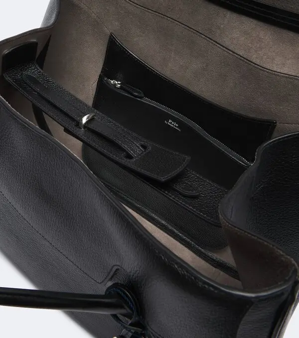 Polo Ralph Lauren Blaze Leather Shoulder Bag - Black
