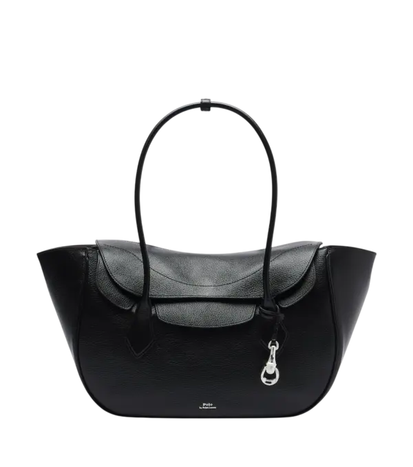Polo Ralph Lauren Blaze Leather Shoulder Bag - Black
