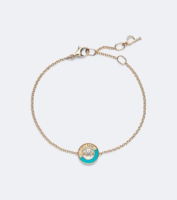 PIAGET Possession Vibrant Palace 18kt Rose Bracelet With Turquoise And Diamond - Gold