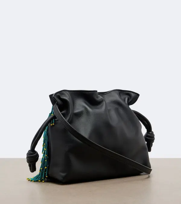 Loewe Flamenco Mimosa Mini Leather Clutch