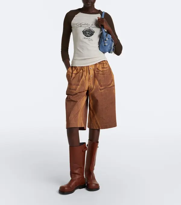 Acne Studios Logo Cotton Jersey T-shirt - Multicoloured
