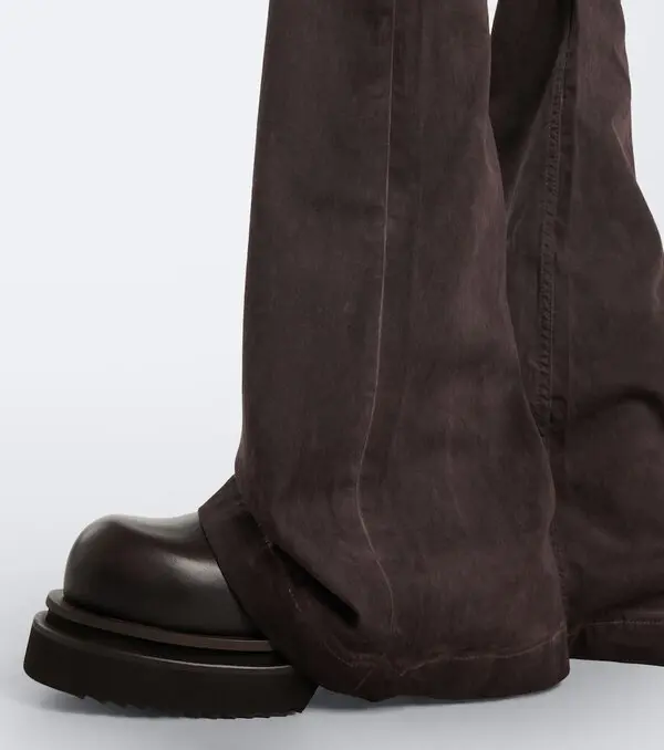 Rick Owens Beatle Leather Platform Chelsea Boots - Brown