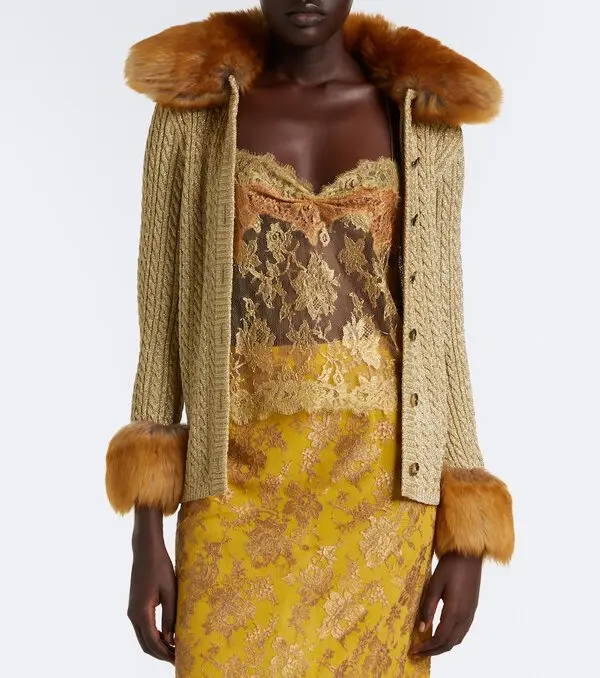 Saint Laurent Floral Lace Camisole
