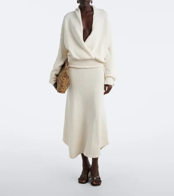 AYA MUSE Kena Cotton Wrap Top In Off