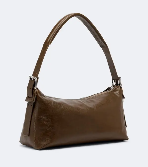 LEMAIRE Small Belted Shoulder Bag - Brown