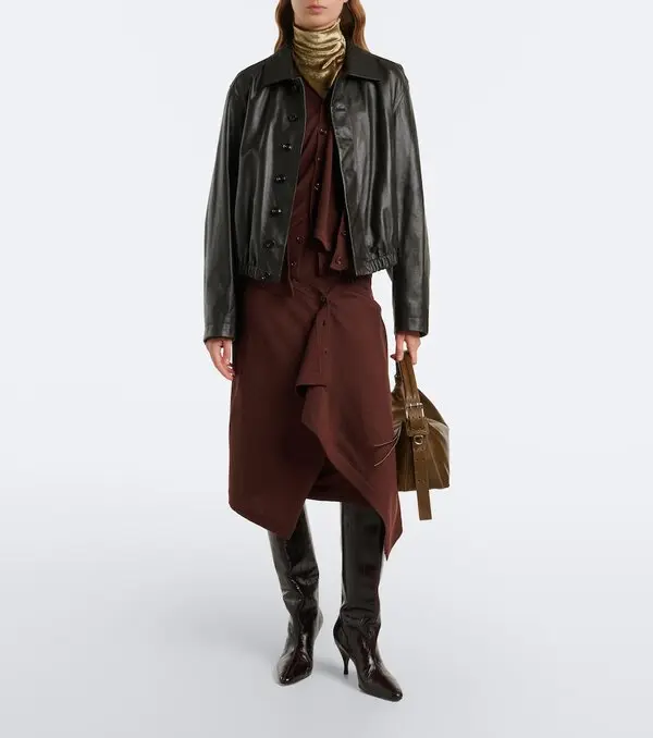 LEMAIRE Small Belted Shoulder Bag - Brown