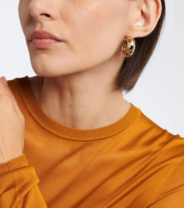 JIMMY CHOO Crystal-embellished Hoop Earrings