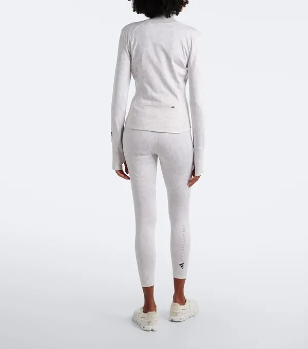 Adidas By Stella McCartney Logo Leopard-print Leggings