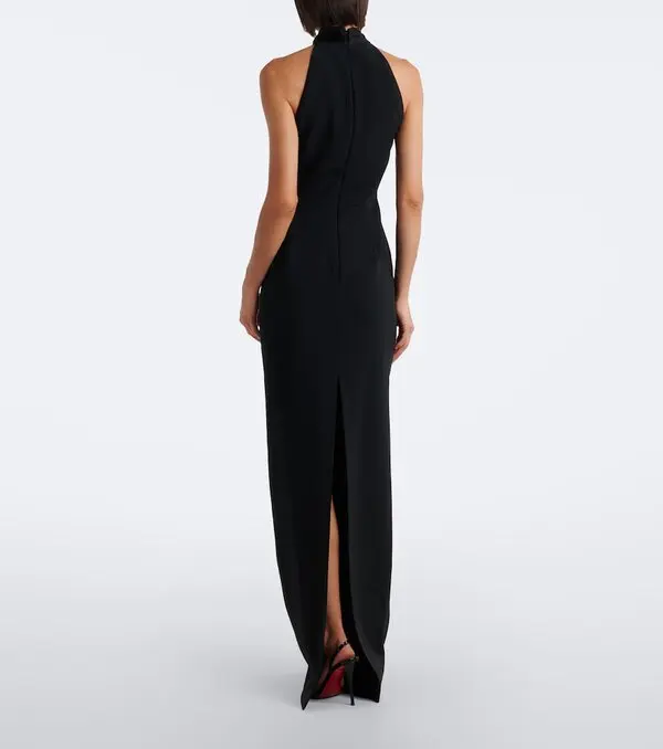 David Koma Embellished Halterneck Gown