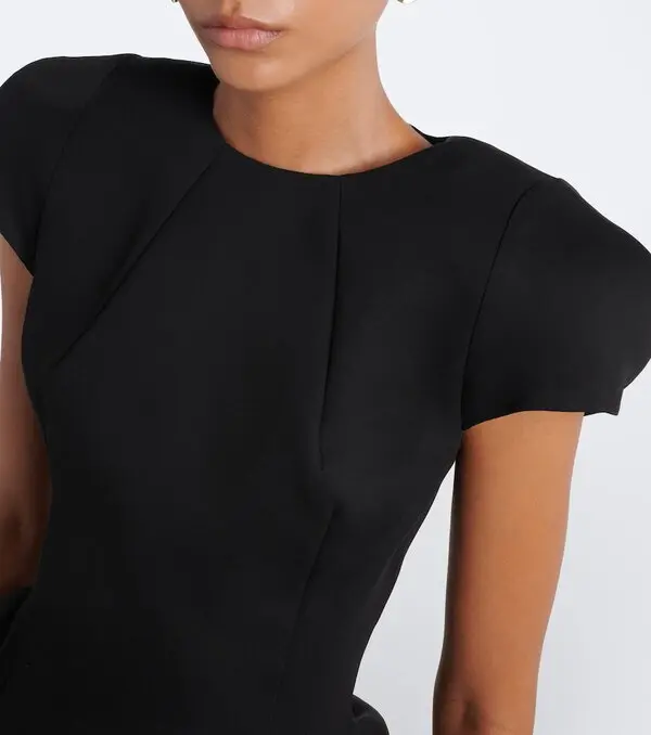 Magda Butrym Padded Silk And Cashmere Top