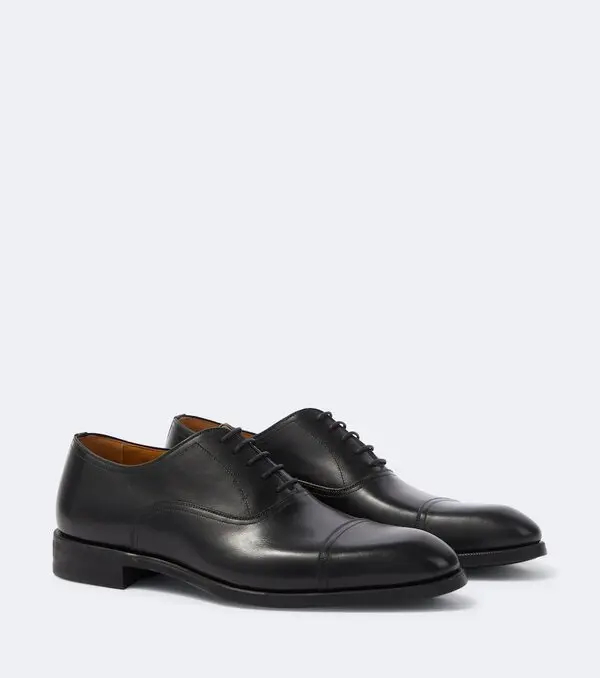 Magnanni Madison Leather Oxford Shoes - Black