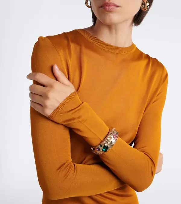 JIMMY CHOO Crystal-embellished Bangle