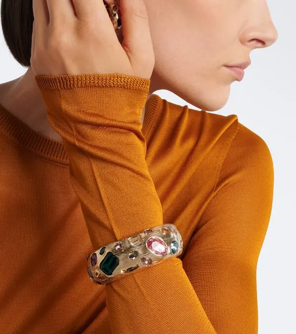 JIMMY CHOO Crystal-embellished Bangle