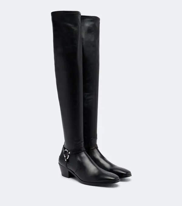TOM FORD Leather Over-the-knee Boots - Black