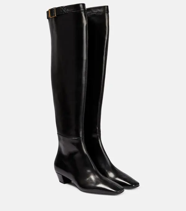 TOM FORD Leather Over-the-knee Boots - Black