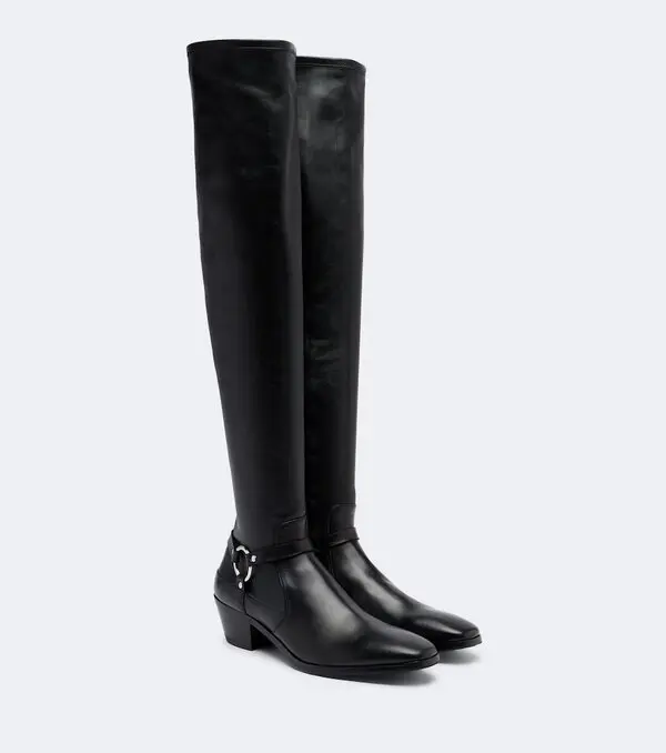 TOM FORD Leather Over-the-knee Boots - Black