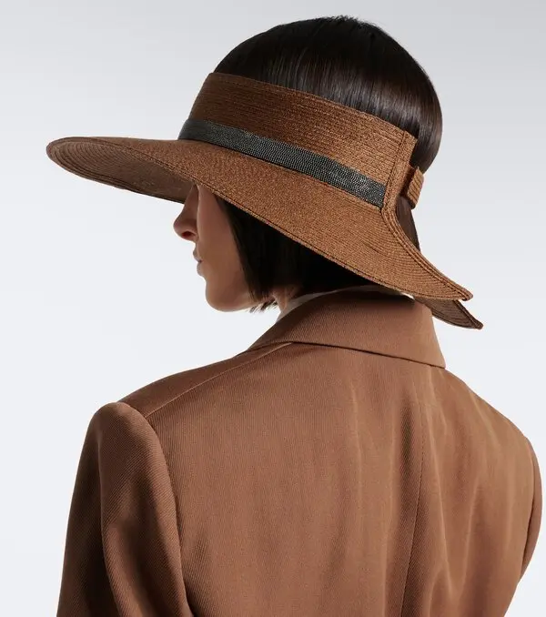 Brunello Cucinelli Monili Visor - Brown