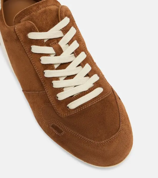 Rick Owens Suede Lace-up Sneakers - Brown