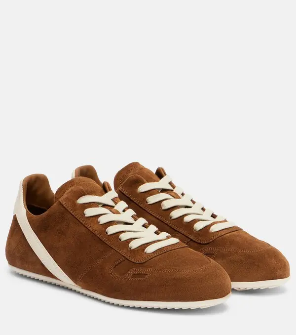 Rick Owens Suede Lace-up Sneakers - Brown