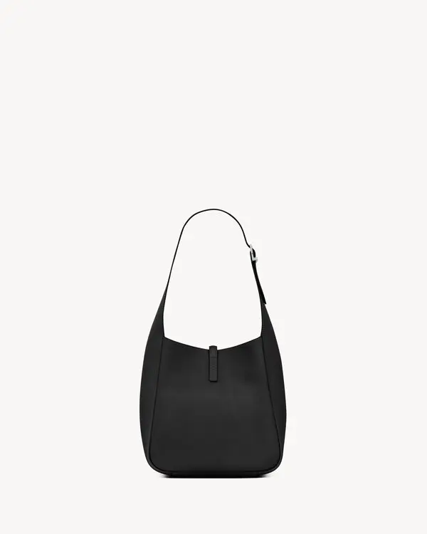 Saint Laurent Le 5 À 7 Supple Small Grained Leather Shoulder Bag - Black