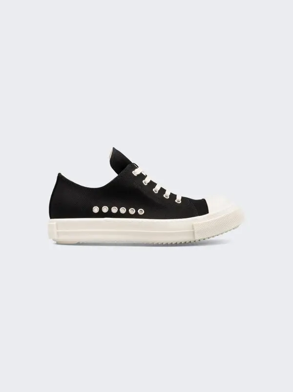 Rick Owens Extreme Low Top Sneakers And Milk - Black